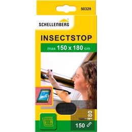 Schellenberg Fliegengitter-Gewebe "für Dachfenster mit Reißverschluss", B/H: 150cm x 180cm, 1er Pack, grau, Insektenschutzgitter, Insektenschutz ohne