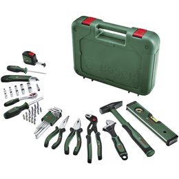 Bosch Home and Garden Werkzeugset "Advanced Werkzeugkoffer", B:29,1cm H:8,2cm L:36,6cm, gr&uuml;n, BOSCH HOME & GARDEN, Werkzeugsets, 52-teilig