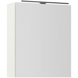 Spiegelschrank Nobilia, B:60cm H:72cm T:21cm, wei&szlig;, Badezimmer, Schr&auml;nke, "Prina", in Breiten 60, 80, 100 und 120 cm, innenliegende Steckdose