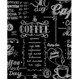 Vliestapete "Coffee Shop", B/L: 0,52mm x 10,05mm, schwarz, SUPERFRESCO EASY, Tapeten, Coffee Shop Kaffee 1000x52cm
