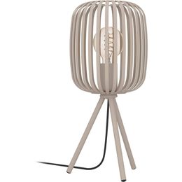 Eglo Tischleuchte "Tischleuchte ROMAZZINA, exkl. E27, Stahl, Tischlampe", 1, Ø 20cm H: 43,5cm, beige, Wohnzimmer, Leuchten, Stativ Nachtischlampe,