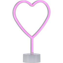 JUST LIGHT LED Wandleuchte "NEON-HERZ", 1, 1 Stk., pink, Leuchten