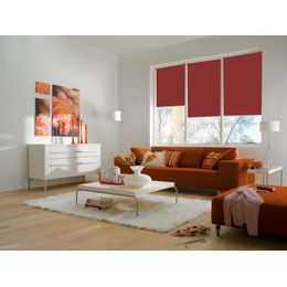 Elektrisches Rollo SUNLINES, B:190cm H:220cm, rot, Kunststoff, Metall, Polyester, Rollos, "Akkurollo Structure", appgesteuert via Bluetooth, wei&szlig;er