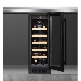 Amica Weinkühlschrank "WK 341 115 S", B:29,5cm H:82cm T:62,5cm, schwarz, Weinkühlschränke, Standkühlschrank