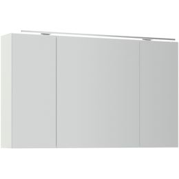 Spiegelschrank Nobilia, B:120cm H:72cm T:21cm, wei&szlig;, Badezimmer, Schr&auml;nke, "Prina", in Breiten 60, 80, 100 und 120 cm, innenliegende Steckdose