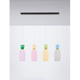 NOVA LUCE Pendelleuchte "PLUMA", 4, H: 147cm, 1 Stk., bunt, Esszimmer, Leuchten
