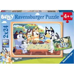 Ravensburger Kinder Puzzle "Bluey, Auf geht's", bunt, B:26cm H:18cm, Puzzles, Made in Europe