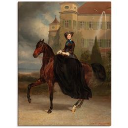 Leinwandbild Artland, B:60cm H:80cm T:1,8cm, braun, Leinwand, Wohnzimmer, Bilder, "Kaiserin Elisabeth von &Ouml;sterreich", als Leinwandbild, Poster in