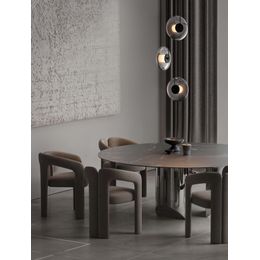 NOVA LUCE Pendelleuchte "BALLET", 3, &Oslash; 35cm H: 169cm, 1 Stk., schwarz, Esszimmer, Leuchten