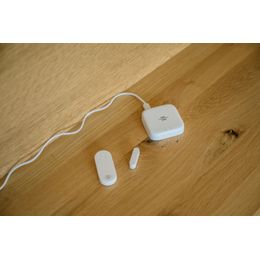 Fa.Brennenstuhl BRENNENSTUHL T&uuml;rklingel-Set "Connect Zigbee T&uuml;r- und Fensterkontakt TFK CZ 01", wei&szlig;, T&uuml;rklingel-Sets, Nachricht aufs Handy, kostenlose App