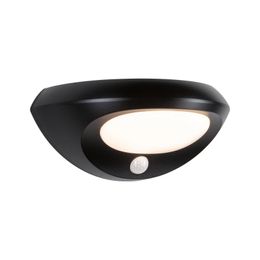 LED Außen-Wandleuchte Paulmann, B:23cm H:10cm T:12,5cm, grau, Leuchten, "Solar Sorova IP44 230x125mm 3000K 3,5W 220lm Anthrazit Kunststoff",