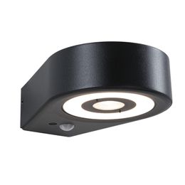 LED Außen-Wandleuchte Paulmann, B:6,5cm H:5,5cm T:18,6cm, grau, Leuchten, "Silma IP44 65x186mm 3000K 5,5 / 1x0,7W 600lm 230V Aluminium",