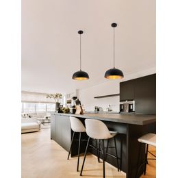 NOVA LUCE Pendelleuchte "SQUBE", 1, &Oslash; 35cm H: 130cm, 1 Stk., schwarz, Esszimmer, Leuchten