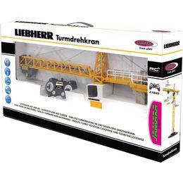 Jamara Kinder RC-Kran "Liebherr Turmdrehkran", gelb, H:100cm T:76cm, Fernlenkfahrzeuge