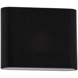 HAVIT LIGHTING LED Au&szlig;en-Wandleuchte "LISSE", 2, H: 9cm, 1 Stk., schwarz, Leuchten