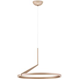 NOVA LUCE Pendelleuchte "TILIA", 1, Ø 60cm H: 250cm, 1 Stk.mocca, Esszimmer, Leuchten