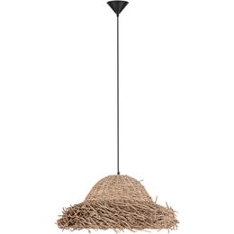 NOVA LUCE Pendelleuchte "NATU", 1, Ø 65cm H: 200cm, 1 Stk.braun, Esszimmer, Leuchten