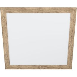 Eglo Deckenleuchte "PIGLIONASSO", H: 5,5cm, 1 Stk., weiß, Wohnzimmer, Leuchten, Deckenleuchte Holz, Kunststoff - 32W - Neutralweiß