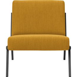 Loungesessel, B:62cm H:68cm T:77cm, gelb, INNOVATION LIVING , Wohnzimmer, Sessel, "Vikko 507, Loungesessel, Relaxstuhl, Designsessel",