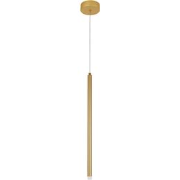 NOVA LUCE LED-Hängeleuchte "TRIMLE", 1, Ø 2,5cm H: 50cm, 1 Stk., gold, Leuchten