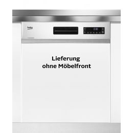 Beko teilintegrierbarer Geschirrspüler "DSN16440X", B:59,8cm H:81,8cm T:57cm, silber, Geschirrspüler, ProSmart Inverter Motor