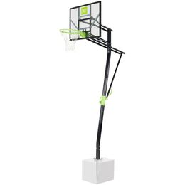 EXIT Kinder Basketballständer "GALAXY Inground", schwarz, B:117cm H:305cm, Ballsportkörbe, in 5 Höhen einstellbar