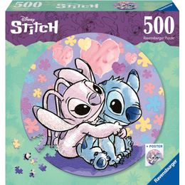 Ravensburger Kinder Puzzle "Disney, Stitch", bunt, Ø:52cm, Puzzles, + Poster; Made in Europe