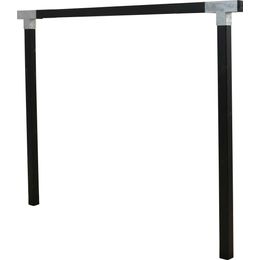 Plus Kinder Doppelschaukel "Cubic", schwarz, Massivholz, Stahl, L:268cm T:9cm, Schaukeln, FSC - sch&uuml;tzt Wald