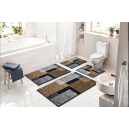 Badematte Grund, H:20mm, beige, Polyacryl, Badematten, "Atala"