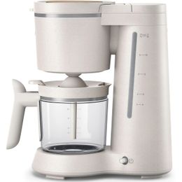 Philips Filterkaffeemaschine "HD5120/00 Eco Conscious Collection", 1,2 l, 15, weiß, Kaffeemaschinen, aus biobasiertem Kunststoff, Seidenweiß matt