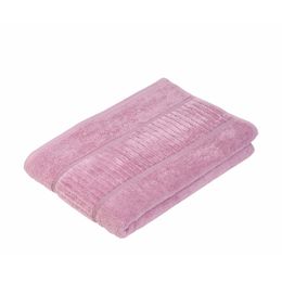 G&ouml;zze Badetuch G&Ouml;ZZE, B:70cm L:140cm, rosa, Walkfrottee, Obermaterial: 100% Baumwolle, Handt&uuml;cher, "BIO Frottier", Bio-Baumwolle, Uni-Farben, mit
