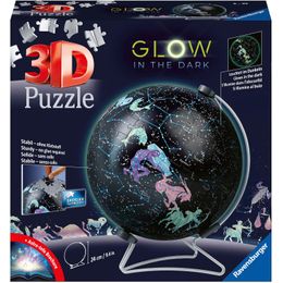 Ravensburger Kinder 3D-Puzzle "Glow In The Dark - Sternenglobus", bunt, H:24cm, Puzzles, Made in Europe