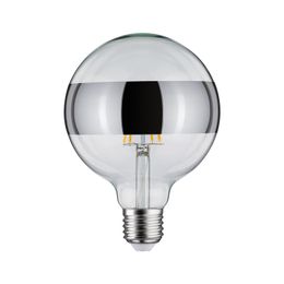 Paulmann LED-Leuchtmittel "G125 Ringspiegel 640lm 2700K 6,5W 230V silber", L:17,4cm &Oslash;:12,5cm, silber, Leuchtmittel