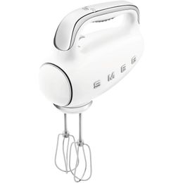 Smeg Handmixer "HMF01WHEU Weiß", B:21,9cm H:37,8cm T:22,1cm, weiß, Mixer