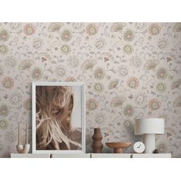 Livingwalls LIVING WALLS Vliestapete "House of Turnowsky Designer zarte Bl&uuml;mchentapete", B/L: 0,53mm x 10,05mm, Rollen:, beige, Wohnzimmer, Tapeten,