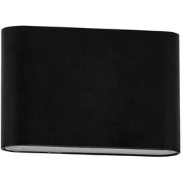 HAVIT LIGHTING LED Au&szlig;en-Wandleuchte "LISSE", 1, H: 8cm, 1 Stk., schwarz, Leuchten
