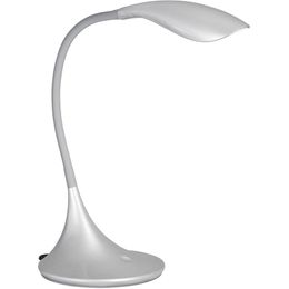 Fischer und Honsel Tischleuchte "Nil", 1, H: 37,5cm, 1 Stk., silber, FISCHER & HONSEL, Wohnzimmer, Leuchten, langlebige LED, dimmbar