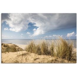 Wandbild Artland, B:90cm H:60cm, braun, Wohnzimmer, Bilder, "Weg durch die D&uuml;nen am Roten Kliff", als Alubild, Outdoorbild, Leinwandbild, Poster in