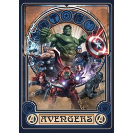 Komar Vliestapete "Digitaldruck Vlies - Avengers Ornament - Größe 200 x 280 cm", B/L: 200mm x 280mm, Rollen:, bunt, Wohnzimmer, Tapeten, Kinderzimmer