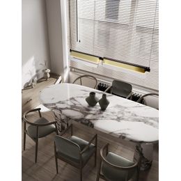 NOVA LUCE Pendelleuchte "APNEA", 2, H: 160cm, 1 Stk.schwarz, gold, Esszimmer, Leuchten