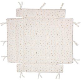 Laufgittereinlage fillikid, beige, Obermaterial: 100% Baumwolle. F&uuml;llung: 100% Polyester, Bettnestchen, "Jersey, Rainbow beige"