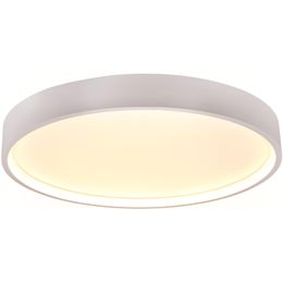 Trio LEUCHTEN LED Deckenleuchte "DOHA, Deckenlampe 29W 3260 Lumen Lichtfarbe einstellbar 2300-4000K", 1, Ø 45cm H: 5,5cm, 1 Stk., weiß, Wohnzimmer,