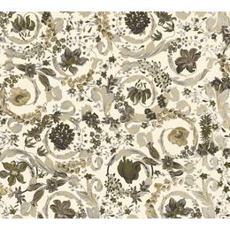 Versace Vliestapete "Wallpaper Versace 5 Floral", B/L: 0,7m x 10,05m, Rollen: 1, beige, Wohnzimmer, Tapeten, Designertapete Tapeten Wohnzimmer