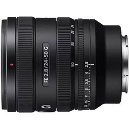 Sony Objektiv "FE 24–50 mm F2.8 G", T:9,23cm Ø:7,48cm, schwarz, Objektive