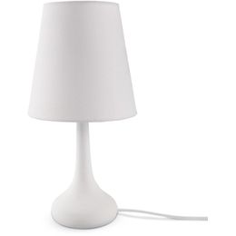 Paco Home Tischleuchte "HELA", 1, &Oslash; 18,2cm H: 36,5cm, wei&szlig;, Wohnzimmer, Leuchten, LED E14 Lampe, Tischleuchte F&uuml;r Kinderzimmer u. Wohnzimmer Modern