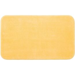 G&ouml;zze Badematte G&Ouml;ZZE, H:18mm, gelb, Polyester, Badematten, "Rio Premium", Badteppich, Uni Farben, waschbar, rechteckig & rund erh&auml;ltlich