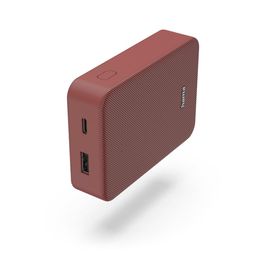Hama Powerbank "Powerbank 10000mAh, 2 Ausg&auml;nge: USB-C, USB-A", 10.000mAh, rot, Akkumulatoren