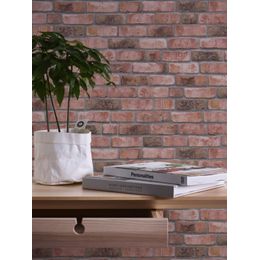 A.S. Cr&eacute;ation A.S. CR&Eacute;ATION Vliestapete "Bricks & Stones Backstein", B/L: 0,53mm x 10,05mm, Rollen:, rot, Wohnzimmer, Tapeten, Steintapete Tapeten Wohnzimmer