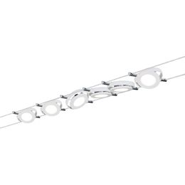Paulmann LED Deckenleuchte, 6, 1 Stk., wei&szlig;, Wohnzimmer, Leuchten, Wohnzimmerlampe LED 6x4W RoundMac 230V/12V DC Wei&szlig; matt