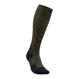 Bauerfeind Herren Sportsocken "Outdoor Merino Compression Socks", Gr. 46, gr&uuml;n, Polyamid, unifarben mit Farbeinsatz, Socken, Erste Hilfe Artikel